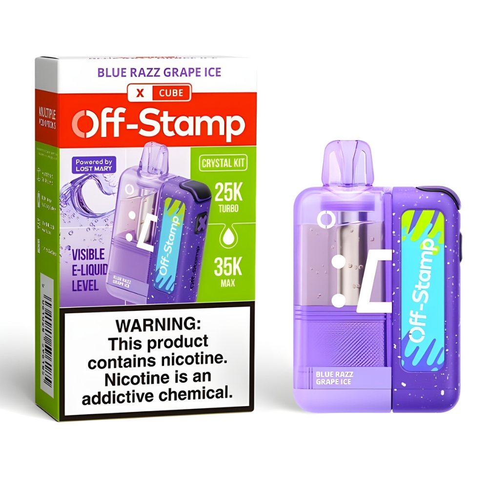 Off Stamp X-Cube Crystal Kit – Blue Razz Grape Ice | Off Stamp Vapes
